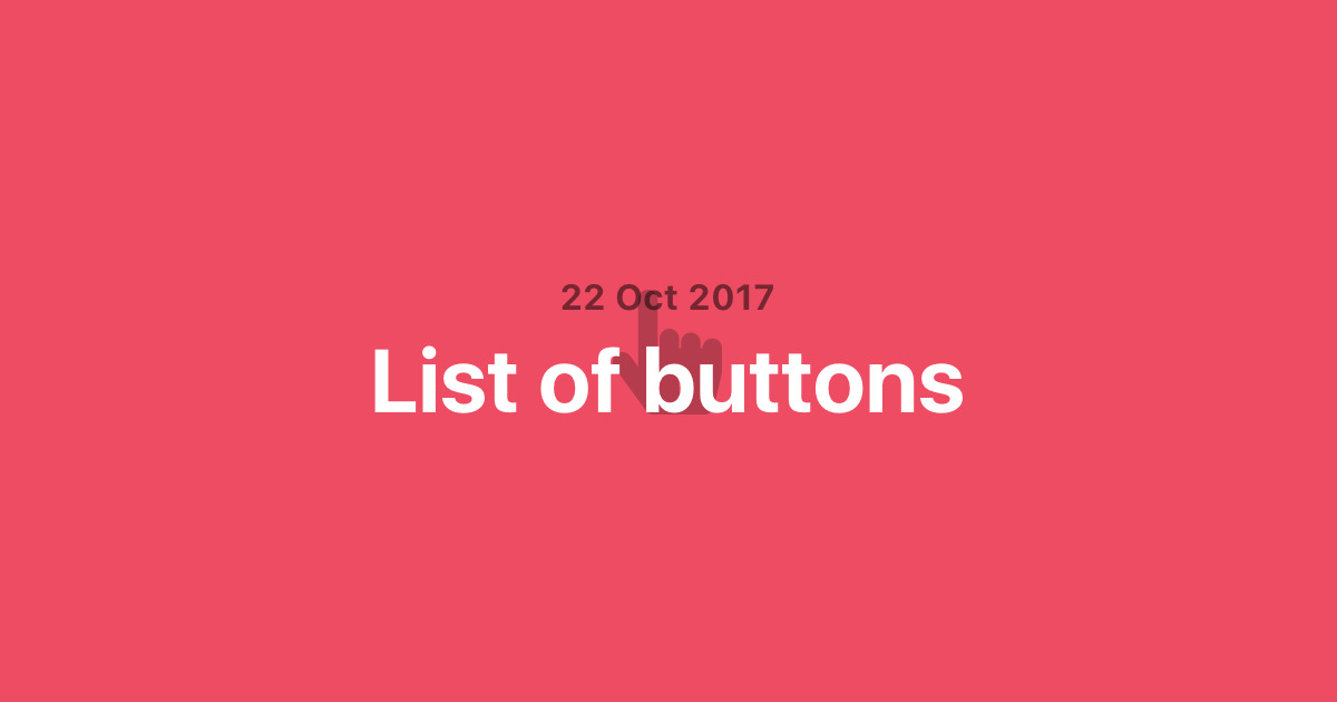 New feature: list of buttons | Bulma: Free, open source, & modern CSS framework based on Flexbox