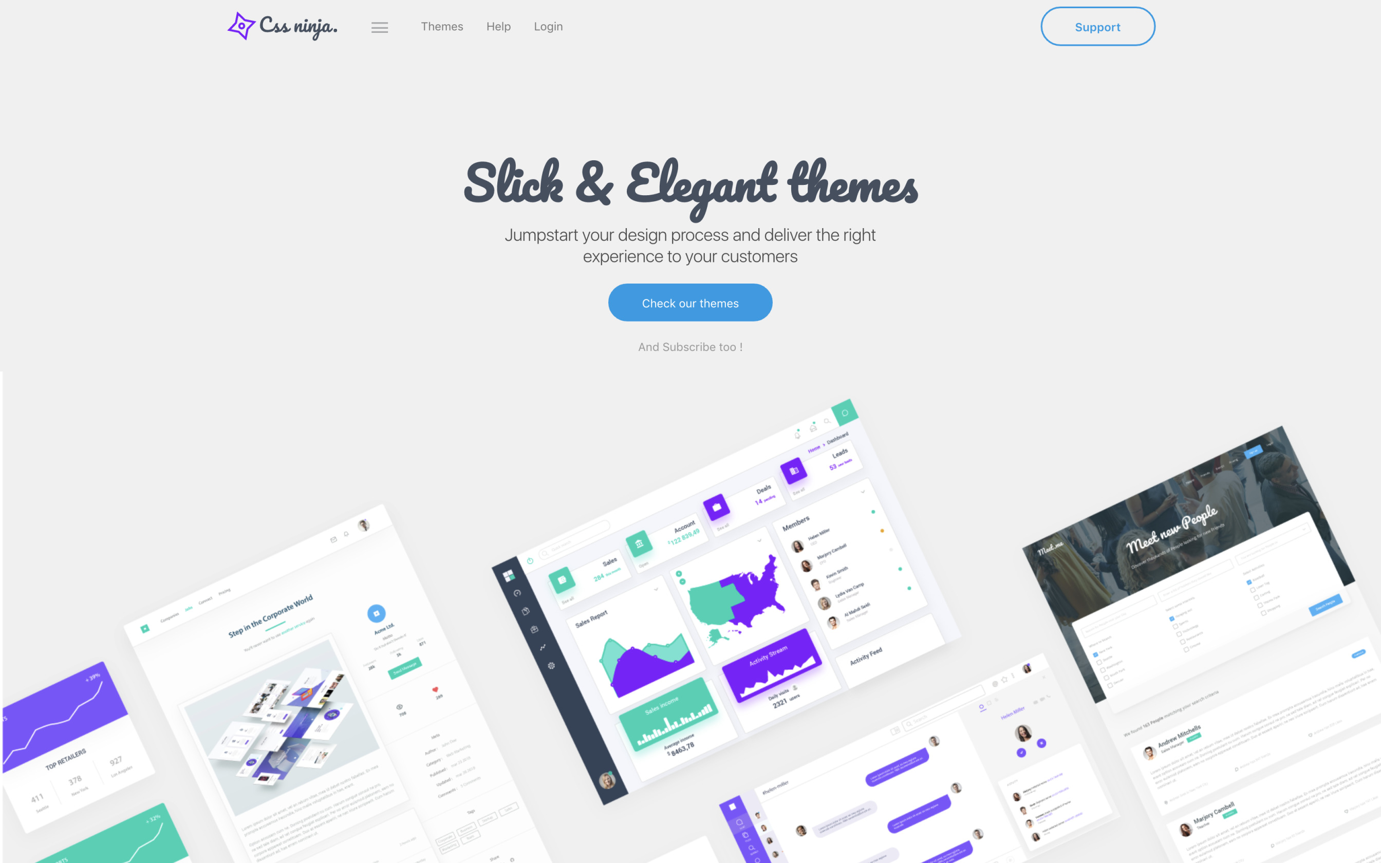 Expo: beautiful websites designed Bulma
